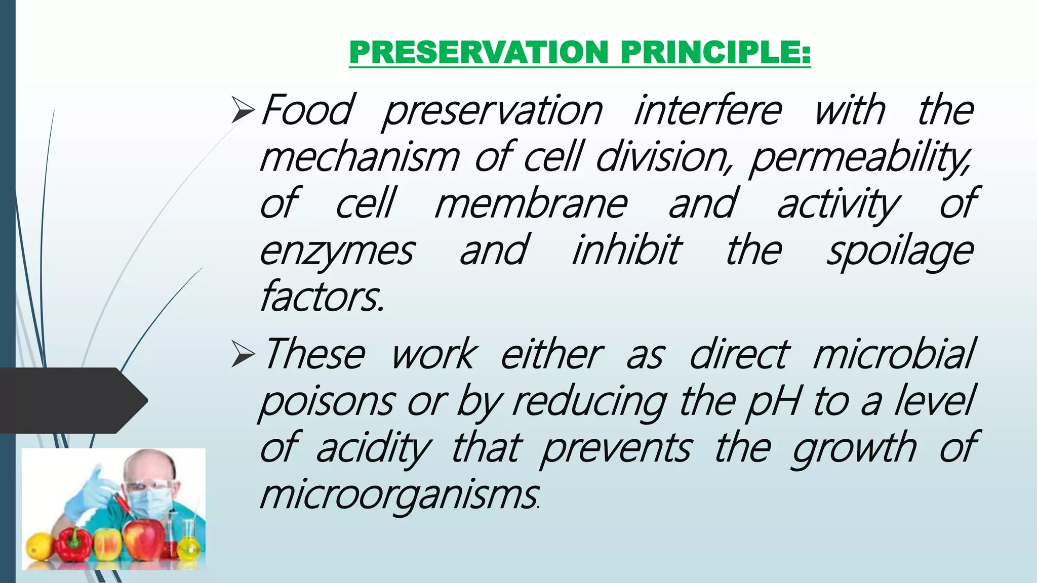Preservation of food with chemicals | PPTX