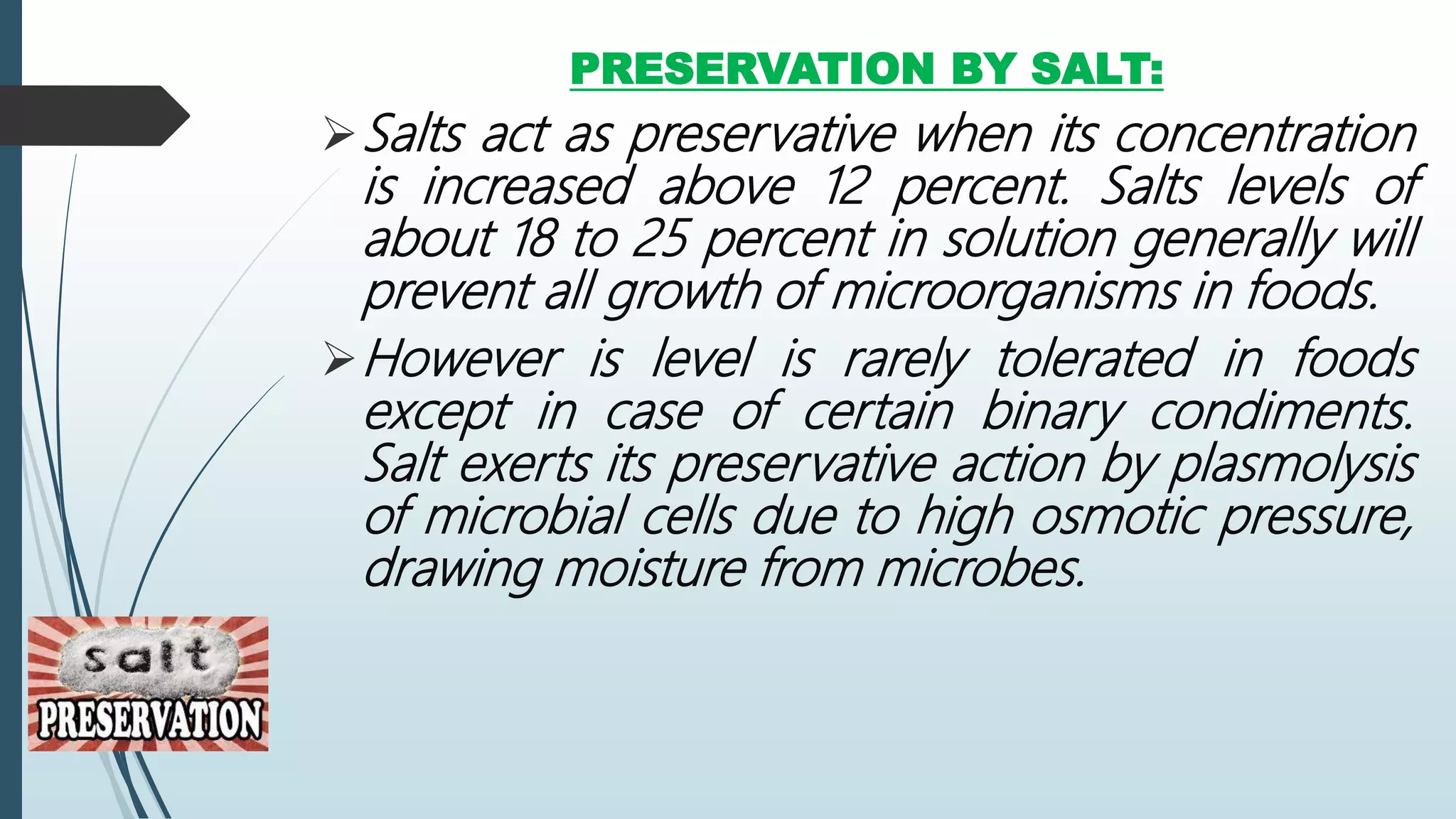 Preservation of food with chemicals | PPTX