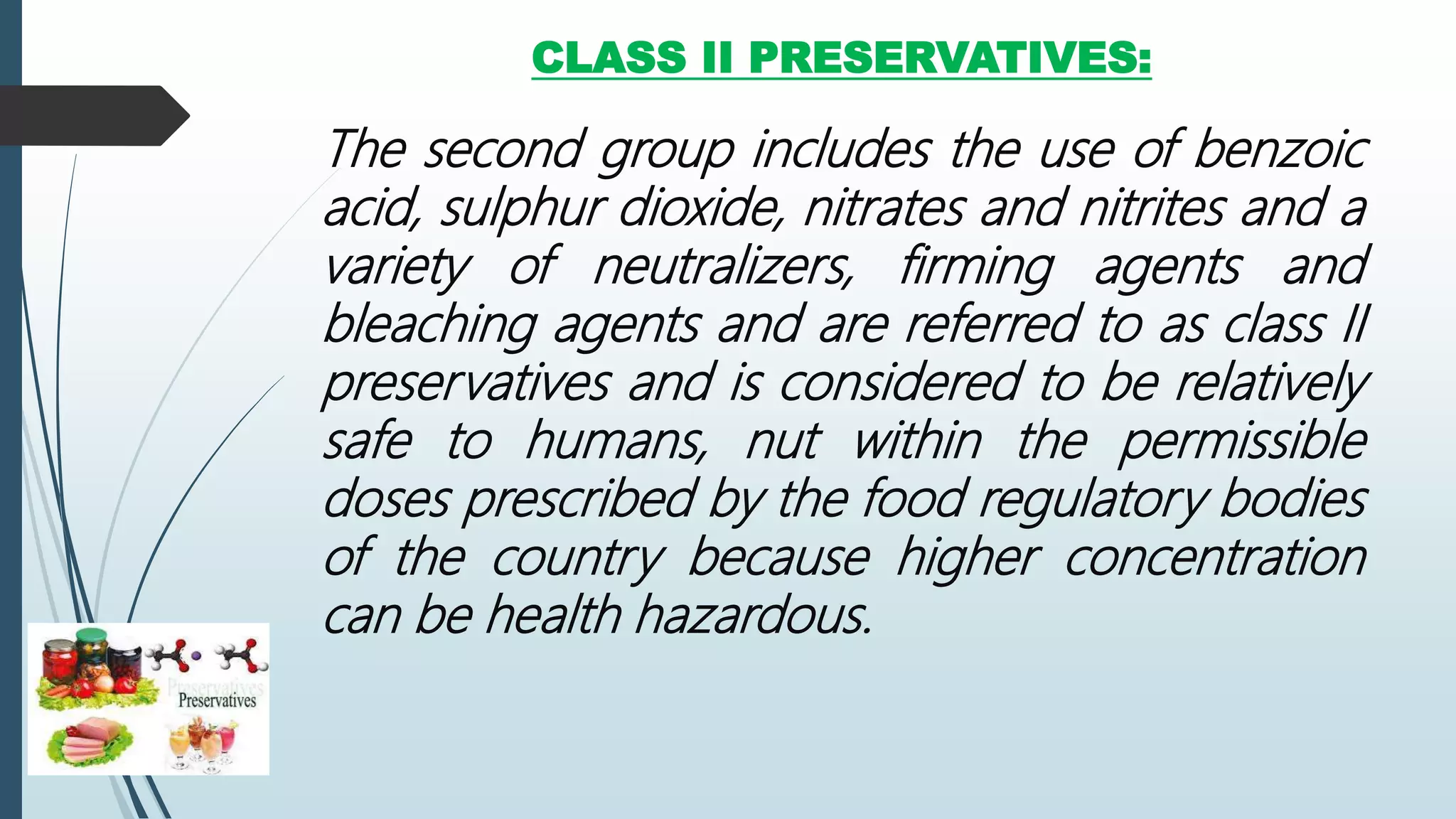 Preservation of food with chemicals | PPTX