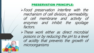 Preservation of food with chemicals | PPTX