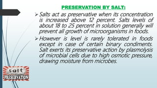 Preservation of food with chemicals | PPTX