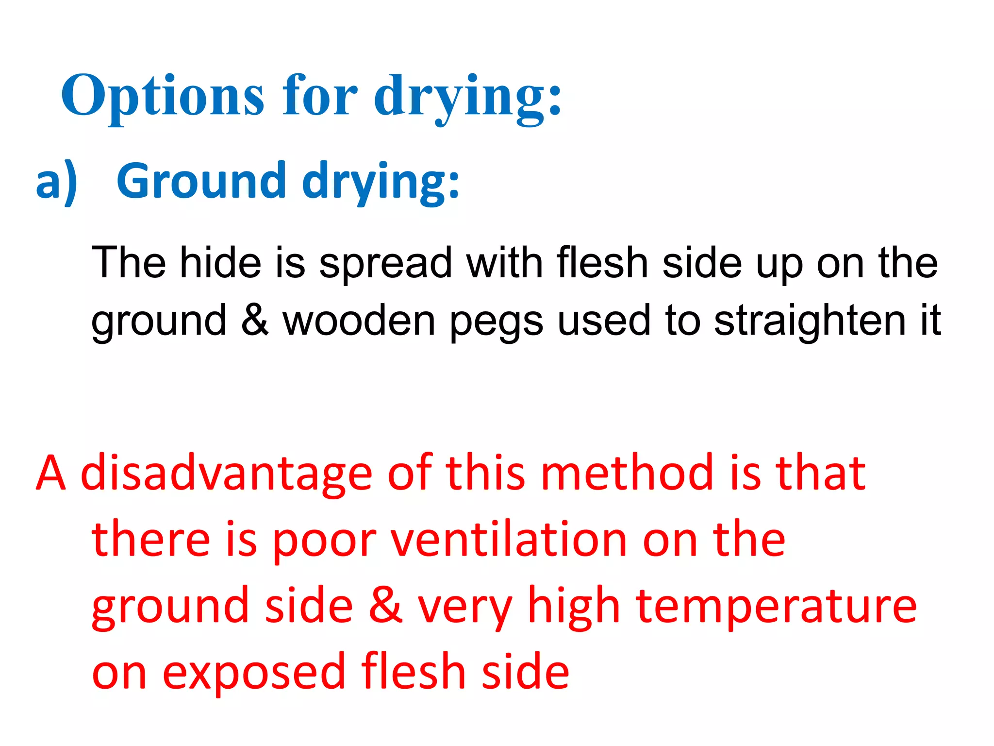 Preservation of hides | PPTX