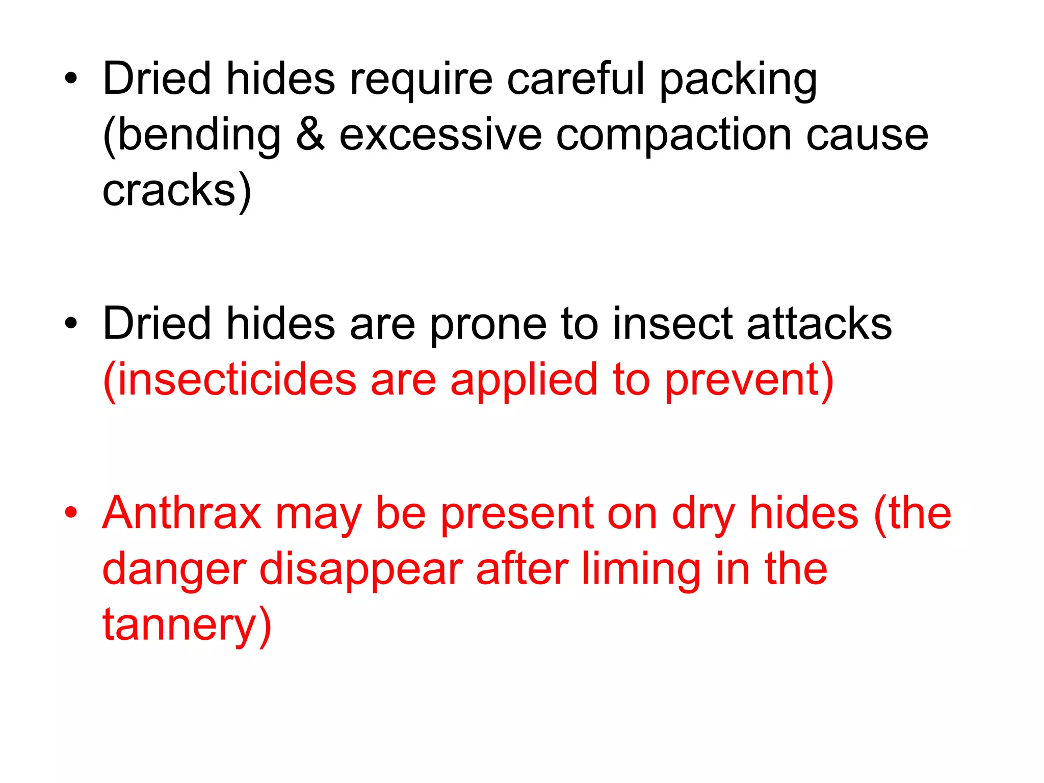 Preservation of hides | PPTX