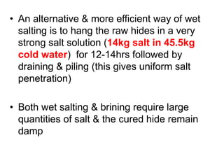 Preservation of hides | PPTX