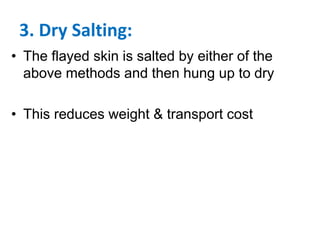 Preservation of hides | PPTX