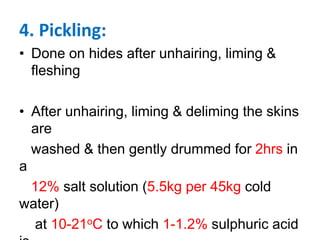 Preservation of hides | PPTX