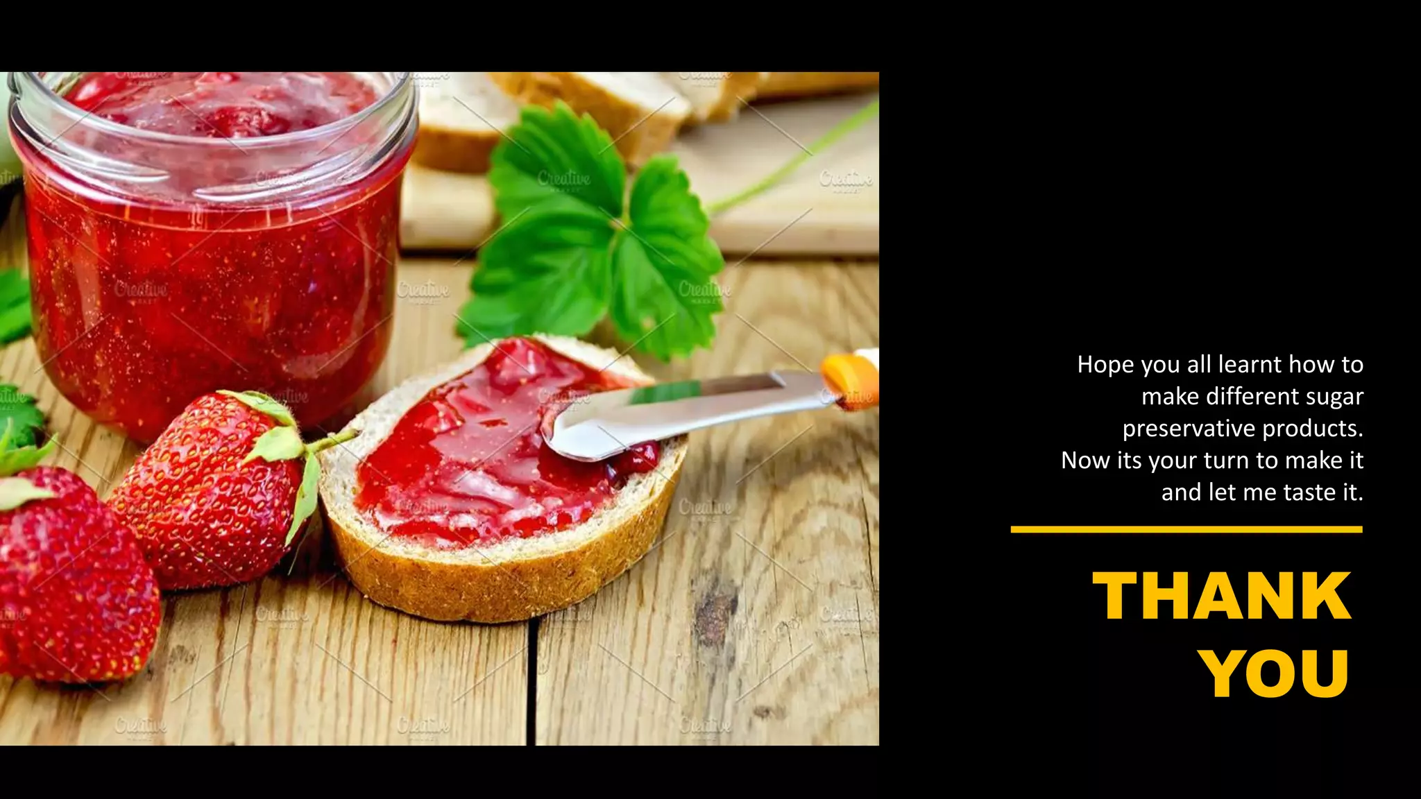 Preservation as sugar concentrates | PPTX