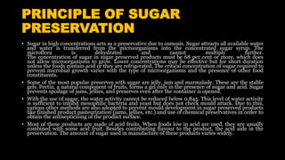 Preservation as sugar concentrates | PPTX