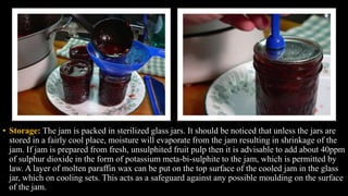 Preservation as sugar concentrates | PPTX