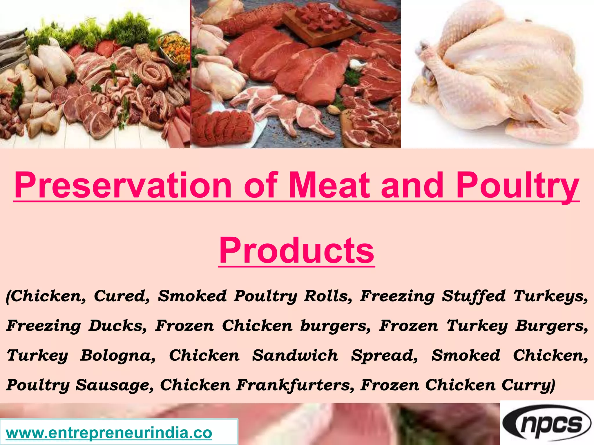 Preservation of Meat and Poultry Products | PPTX