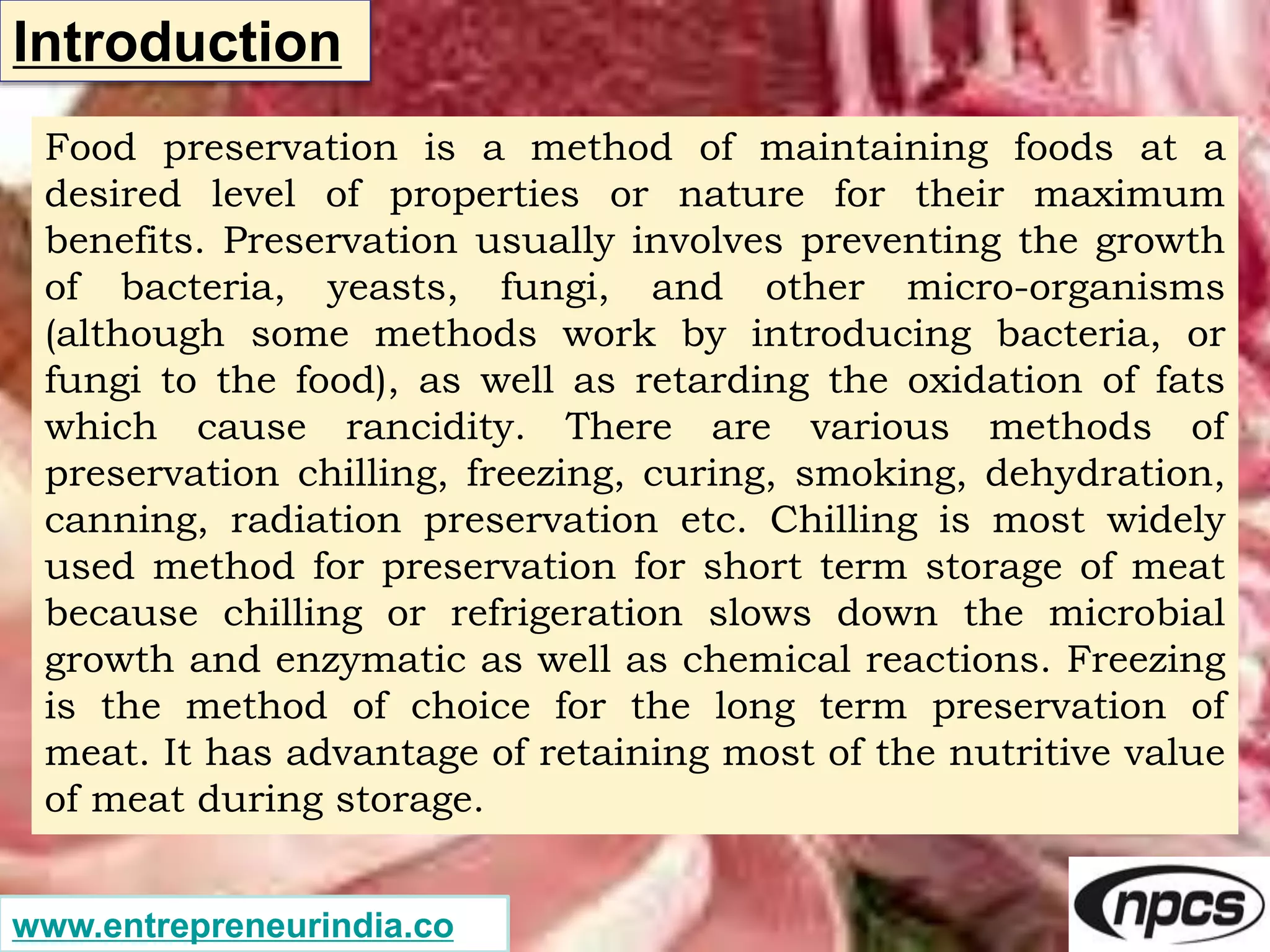 Preservation of Meat and Poultry Products | PPTX