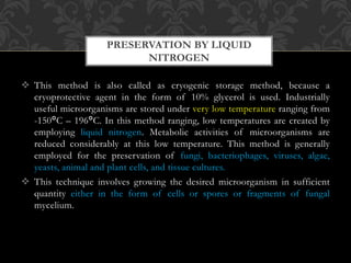 Preservation of microbes and its types.pptx