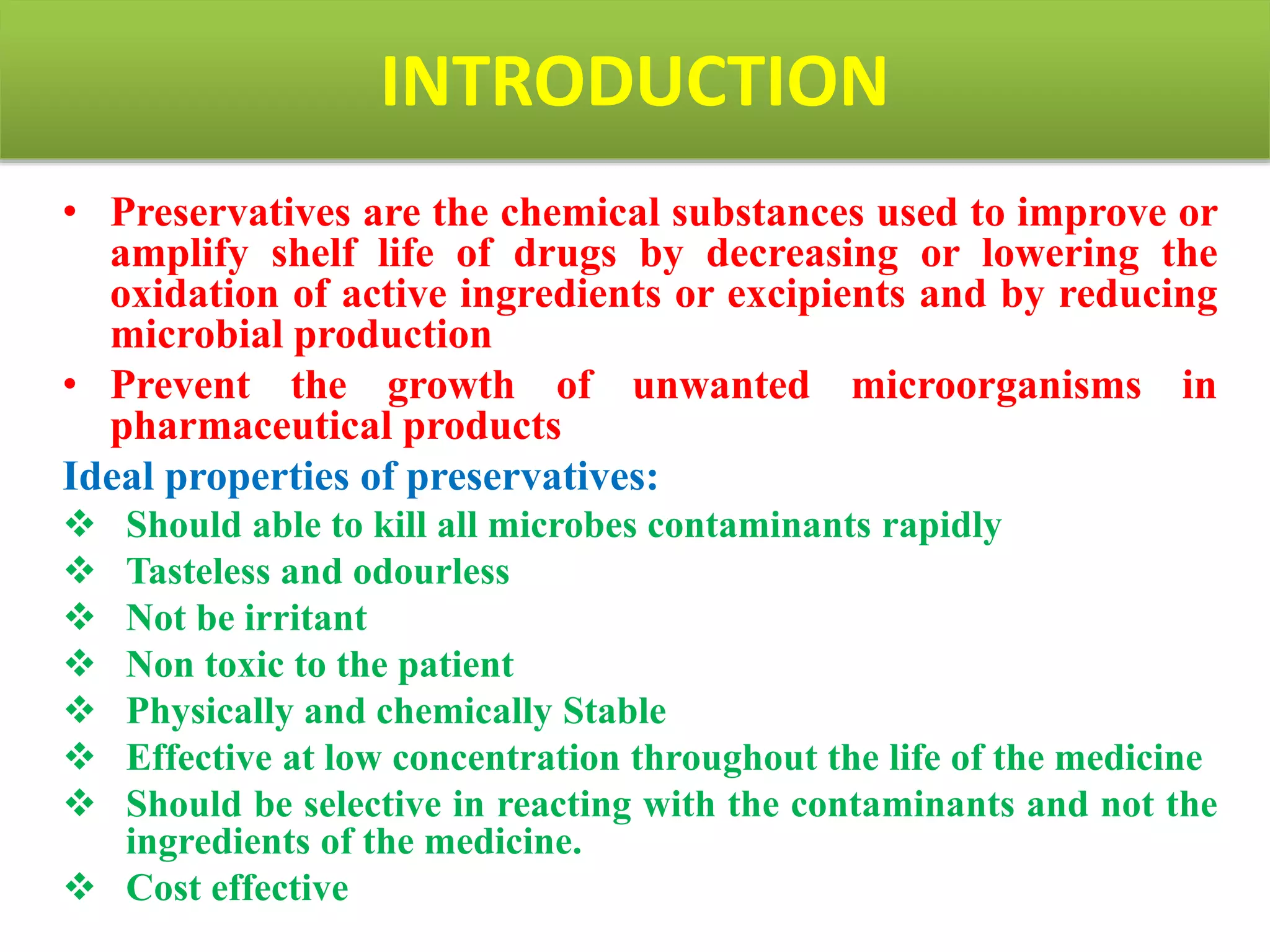 Preservation of pharmaceutical products | PPTX