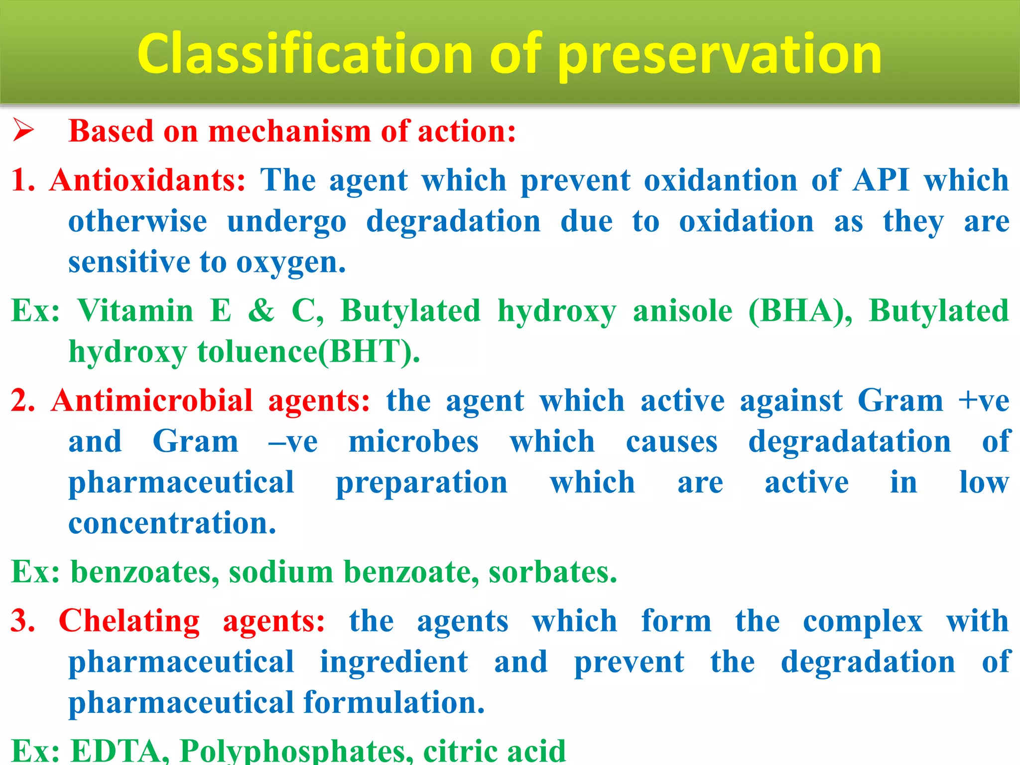 Preservation of pharmaceutical products | PPTX