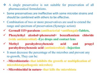 Preservation of pharmaceutical products | PPTX