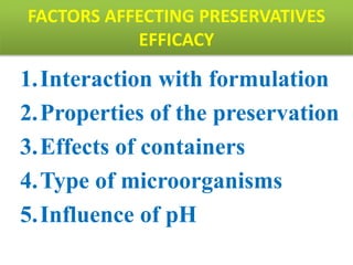 Preservation of pharmaceutical products | PPTX