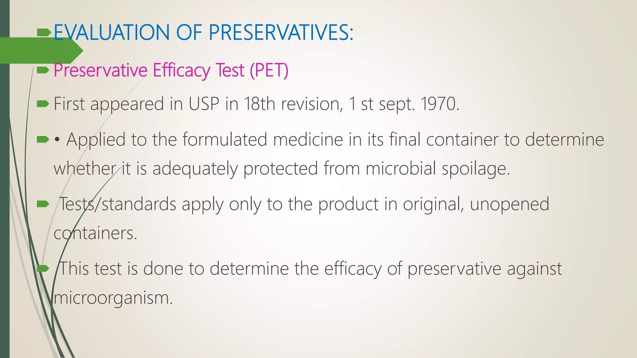 Preservation of pharmaceutical products by S.D.Mankar | PPTX