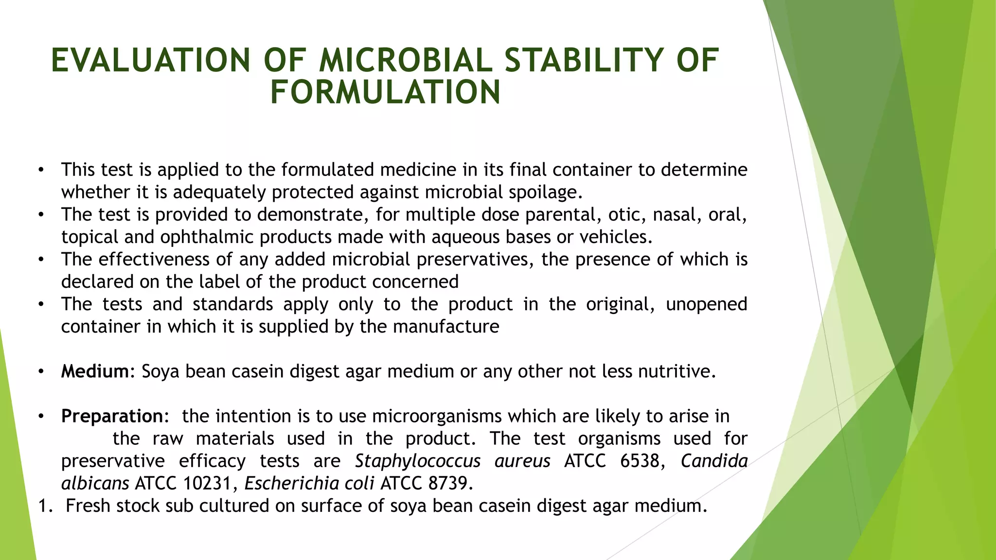 Preservation of pharmaceutical products - Pharmaceutical microbiology ...