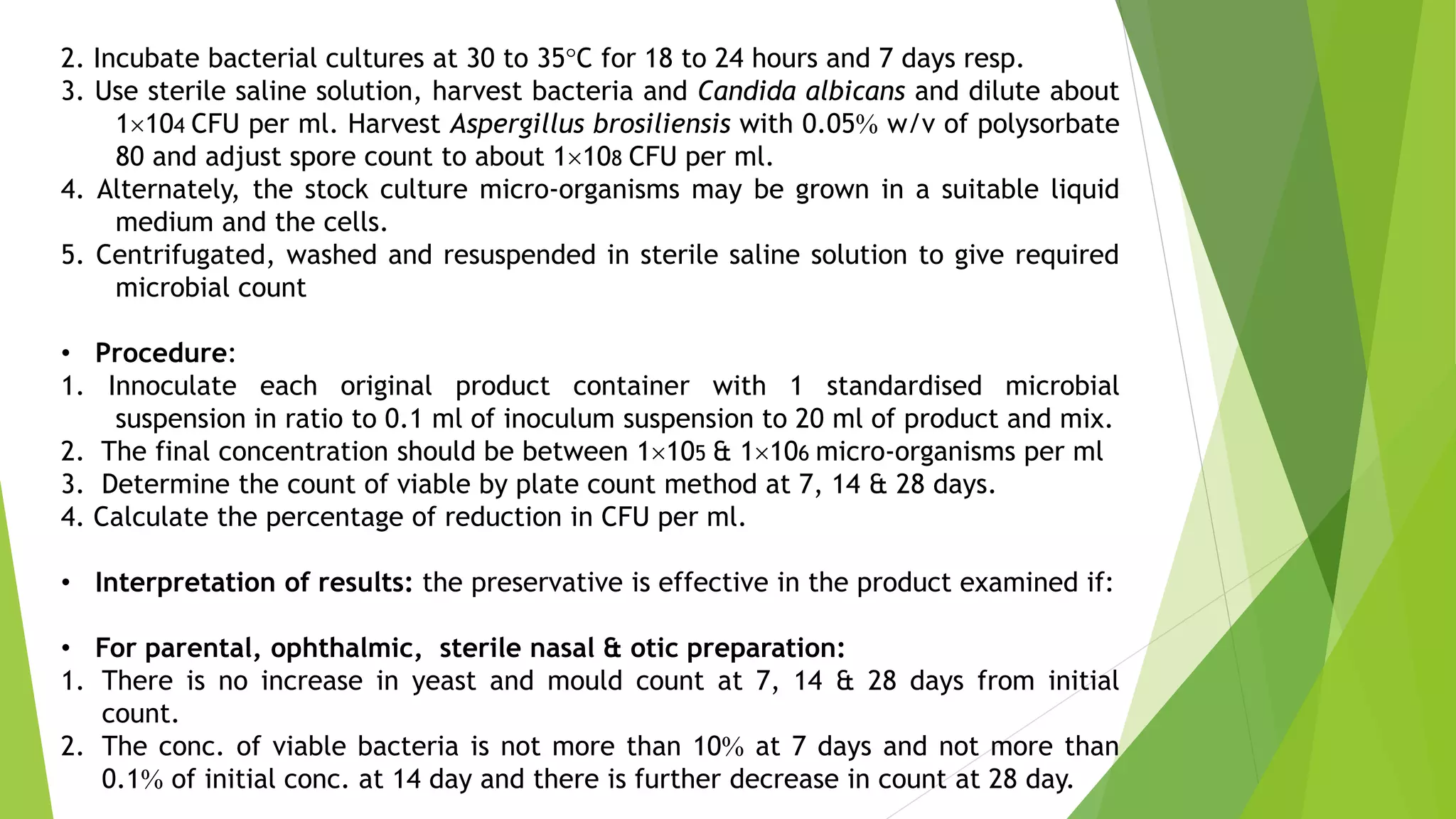 Preservation of pharmaceutical products - Pharmaceutical microbiology ...