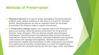 Preservation of Pharmaceutical Products.pptx