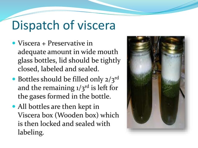 Preservation of viscera | PPTX | Chemistry | Science