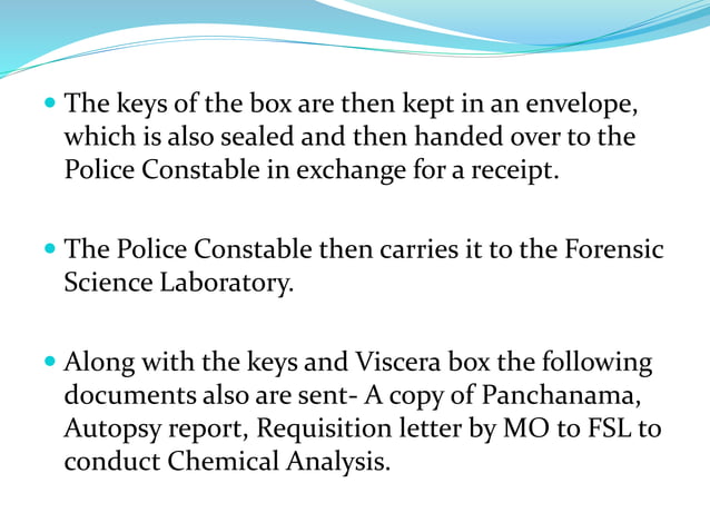 Preservation of viscera | PPTX | Chemistry | Science
