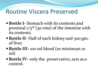 Preservation of viscera | PPTX | Chemistry | Science