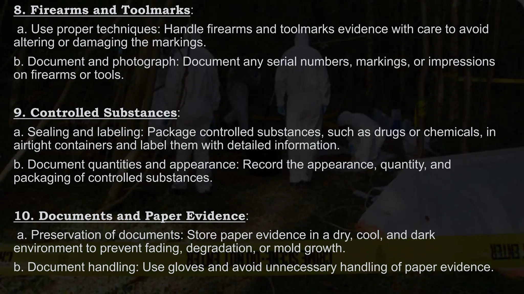 Preservation, Packaging, Sealing, Labeling, and Forwarding of Physical ...