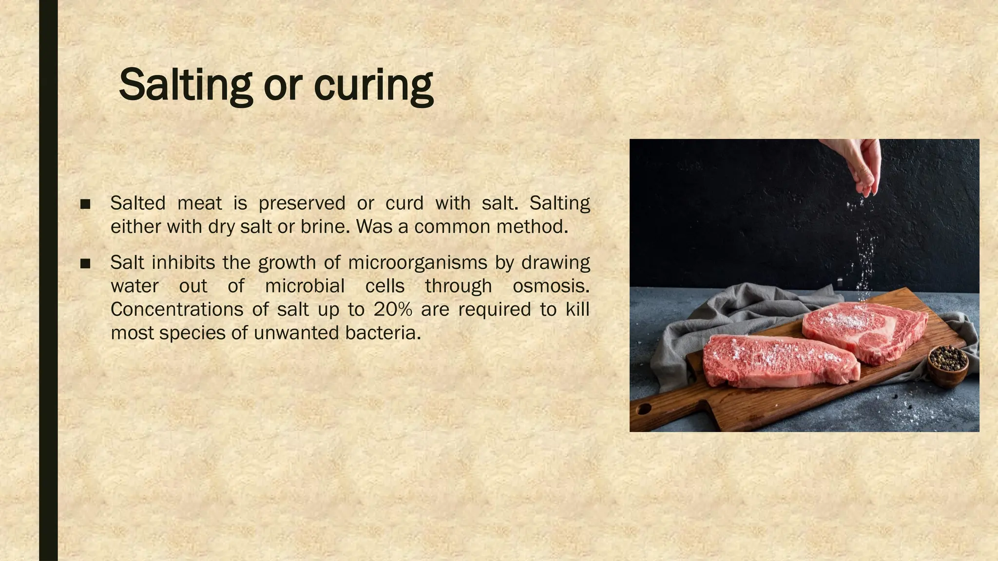 Preservation techniques of meat presentation | PPTX