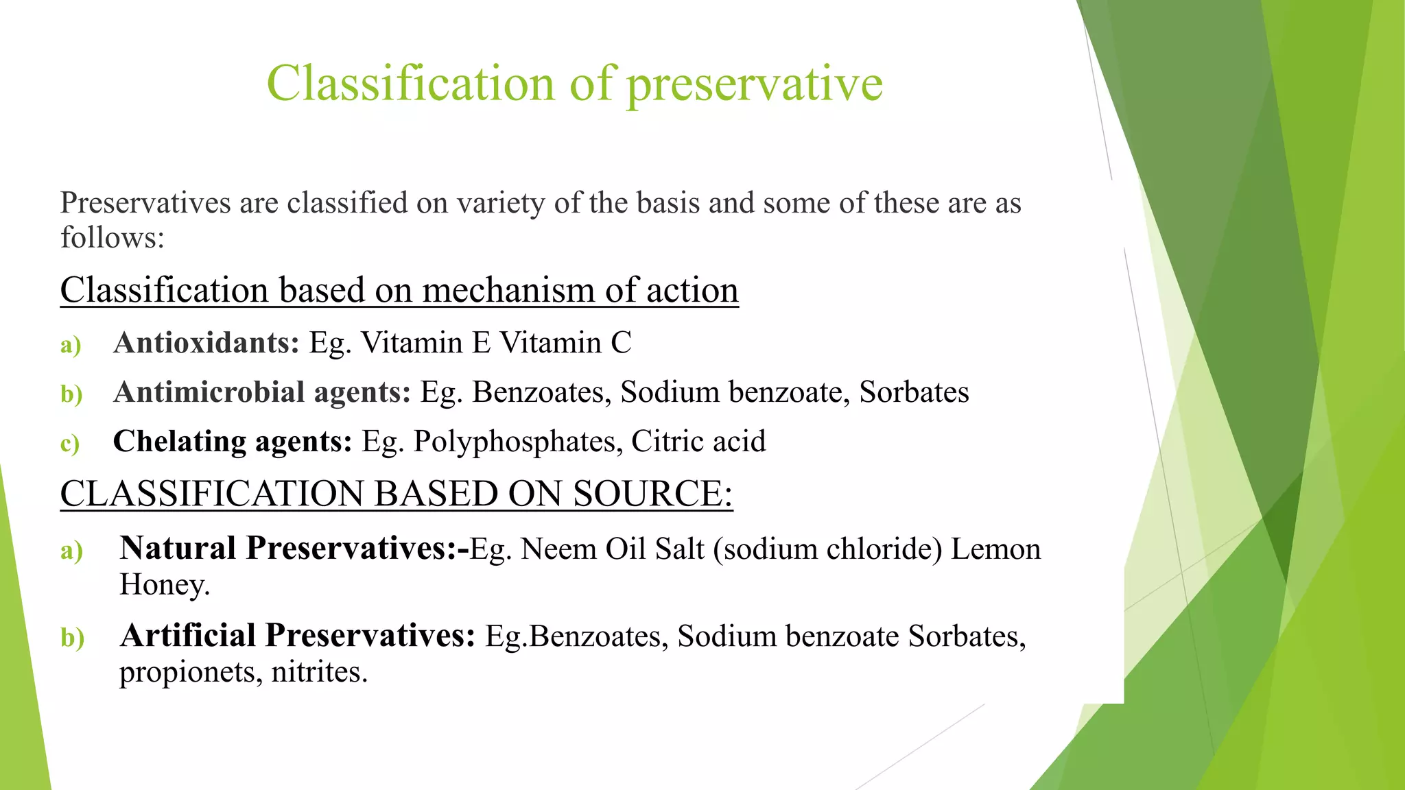 Preservative | PPTX