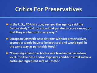 Preservatives | PPTX