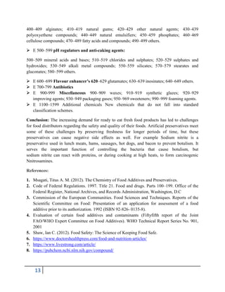 Preservatives | PDF