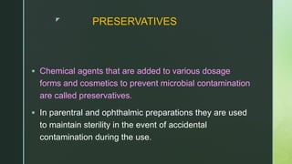 Preservatives | PPTX