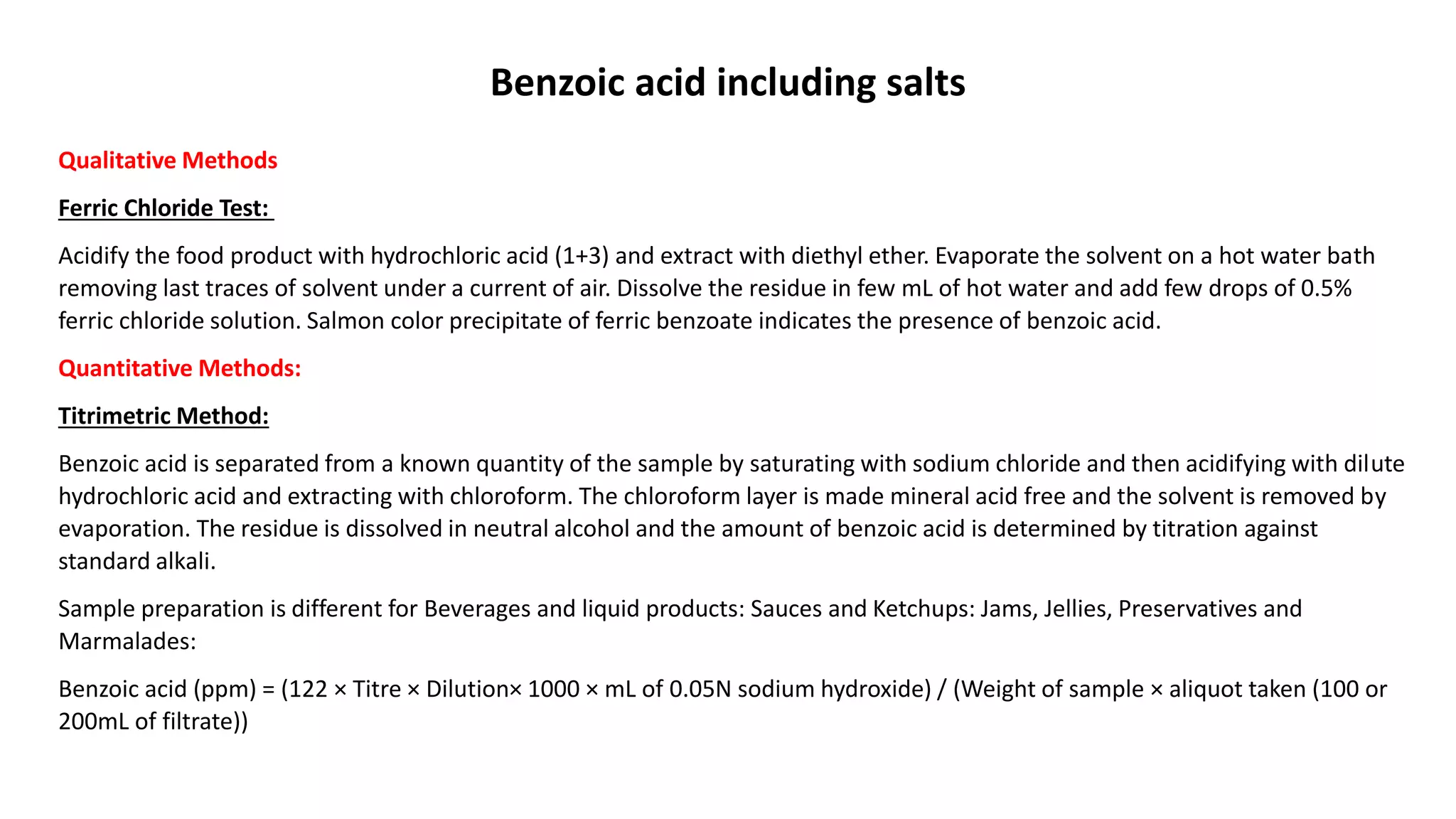 Preservatives: Classification & Food Analysis | PPTX