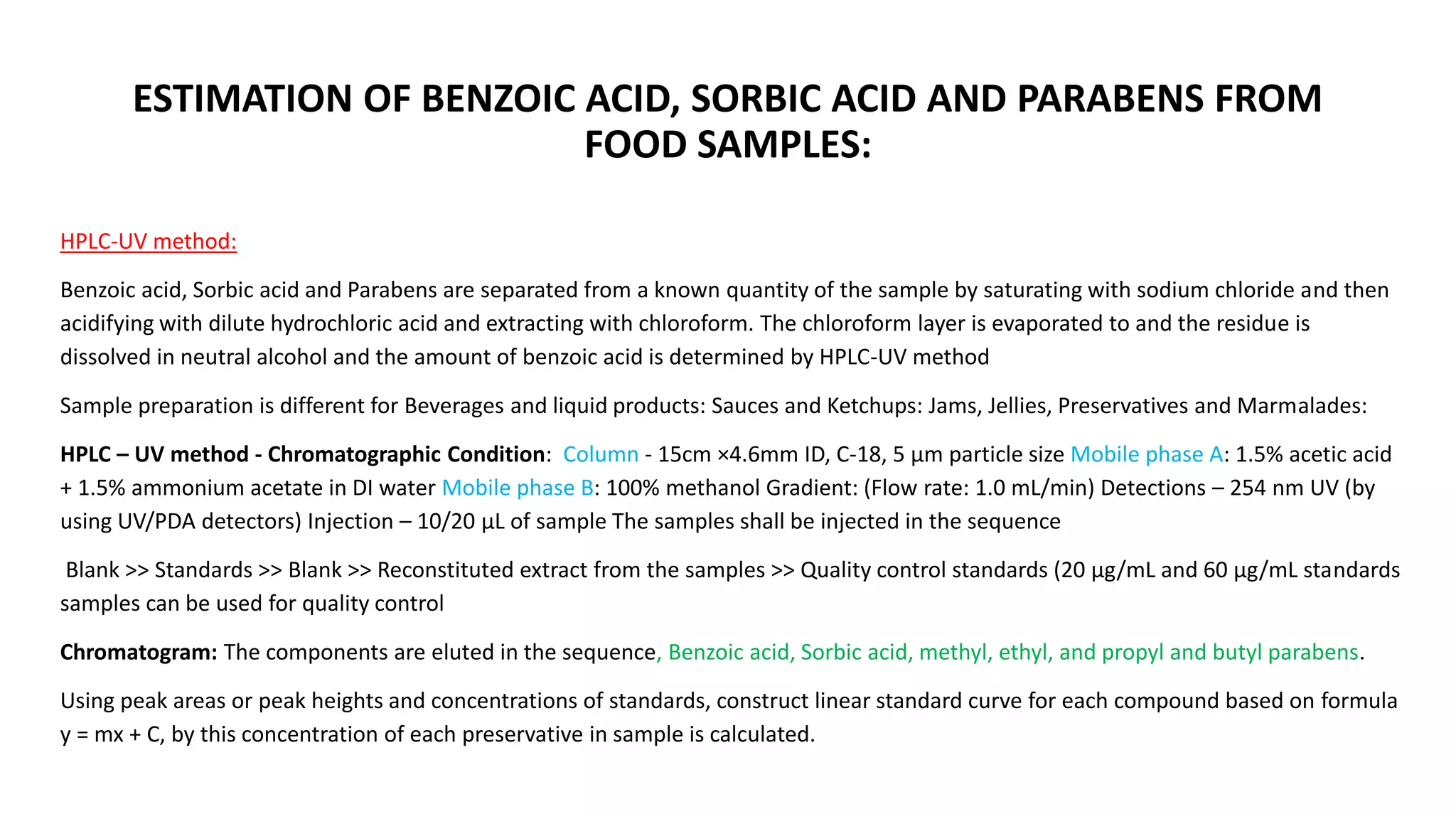 Preservatives: Classification & Food Analysis | PPTX