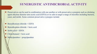 Preservatives (Criteria for Selecting Preservatives Used in Liquid ...