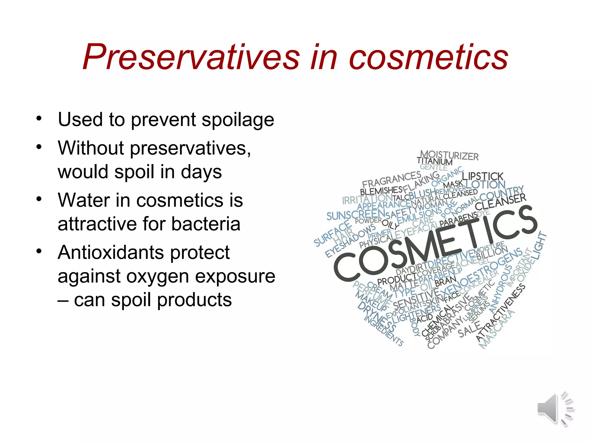 Preservatives in cosmetics | PPT