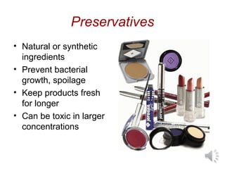 Preservatives in cosmetics | PPT
