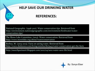Preserve & Save Water | PPT