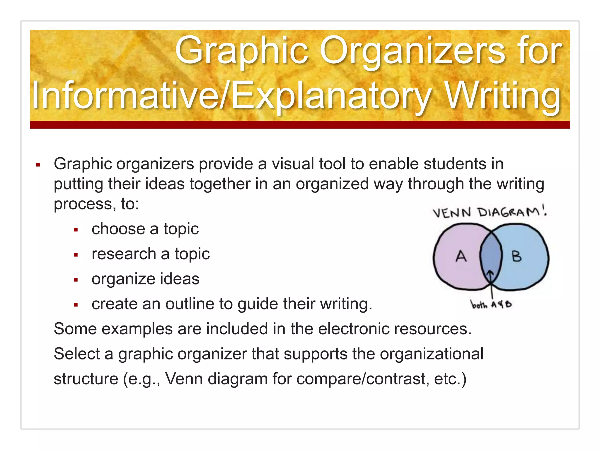 Common Core Informative/Explanatory Writing | PPTX | Educational ...