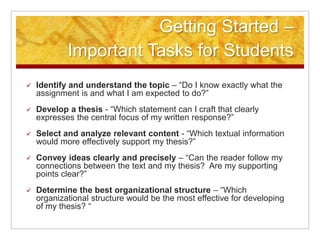 Common Core Informative/Explanatory Writing | PPTX | Educational ...