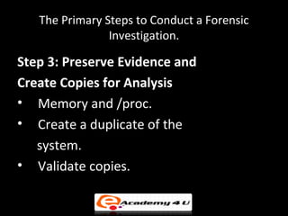 Preserving and recovering digital evidence | PPT