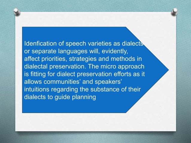 Preserving dialects of an endangered | PPT