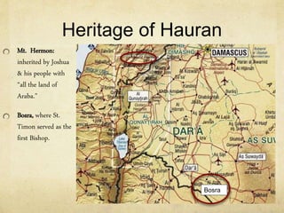 Preserving Hauran | PPTX | Christianity | Religion & Spirituality