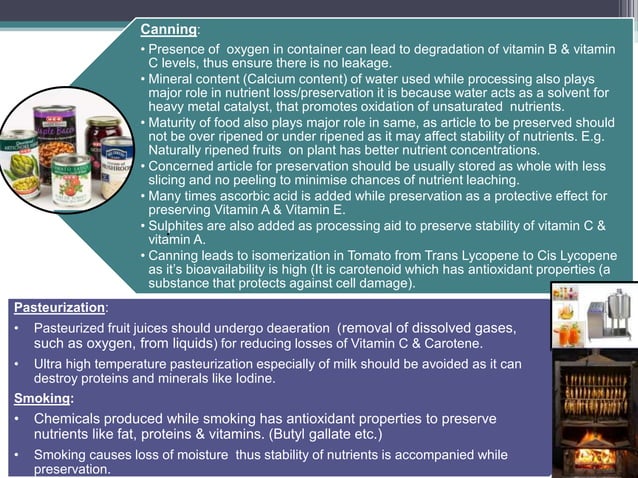 Preserving Nutrients in Food/Preservation of Nutrients | PPTX | Chemistry | Science