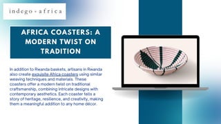 Preserving Tradition: The Story Behind Rwanda Baskets | PDF