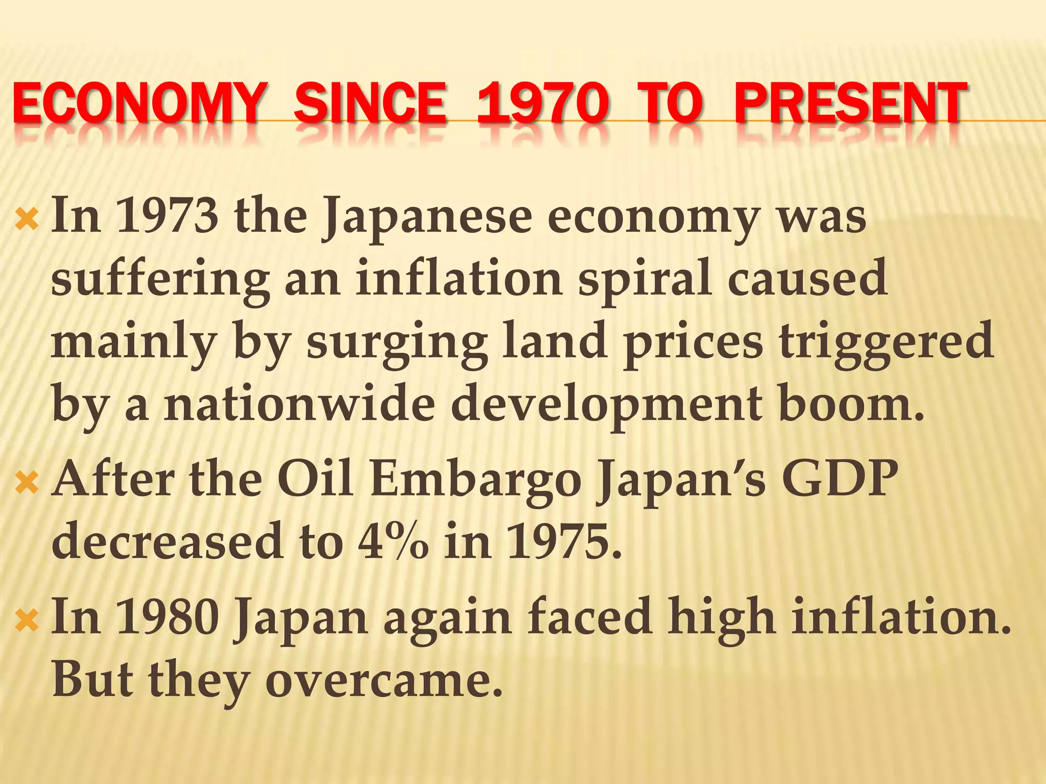 Japanese Economic Miracle After WWII | PPTX