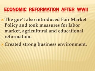 Japanese Economic Miracle After WWII | PPTX