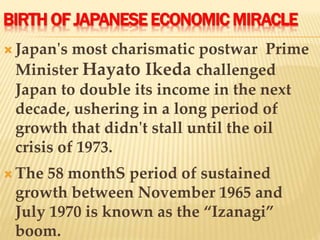 Japanese Economic Miracle After WWII | PPTX