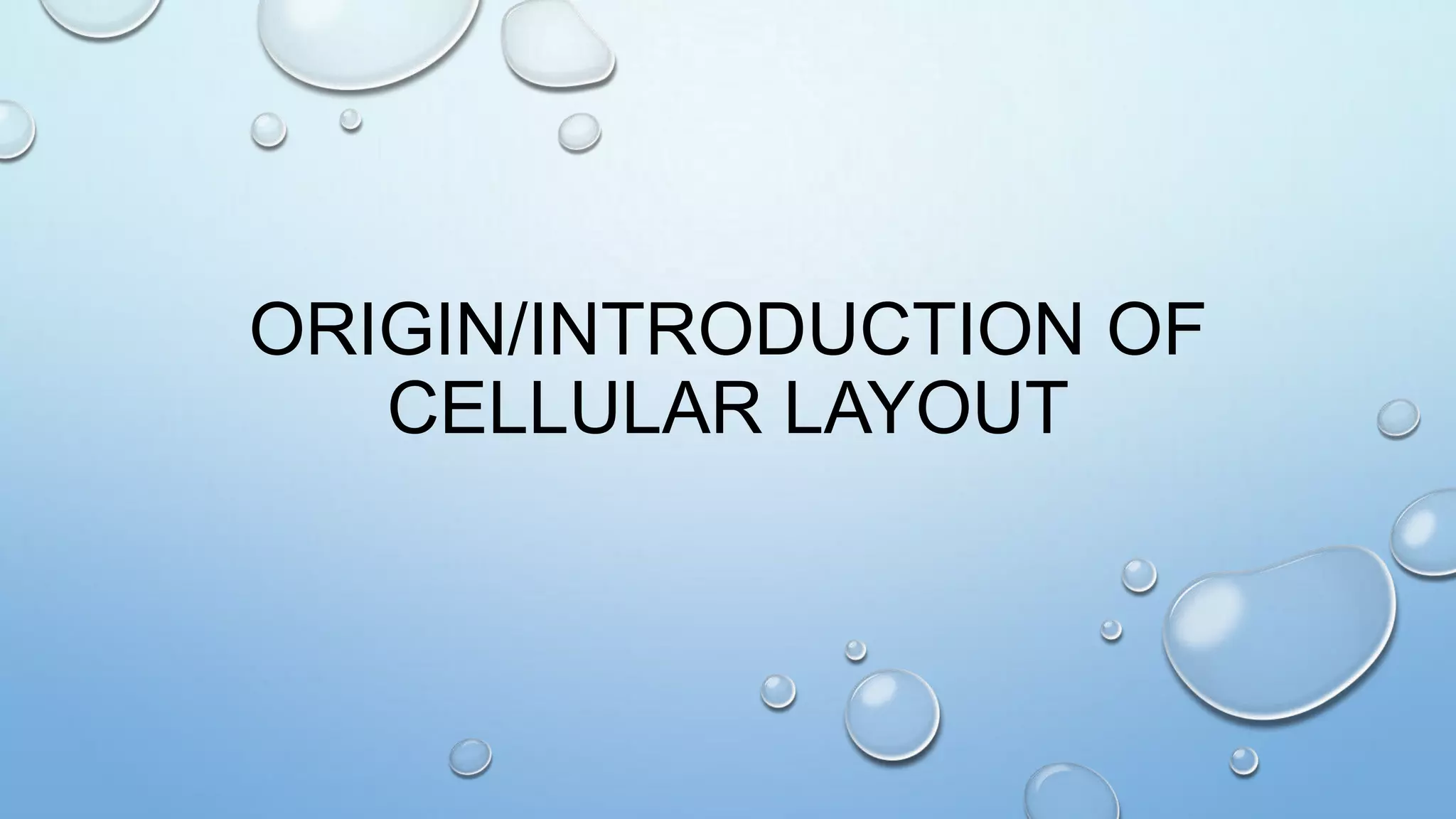 Cellular LayOut | PPTX
